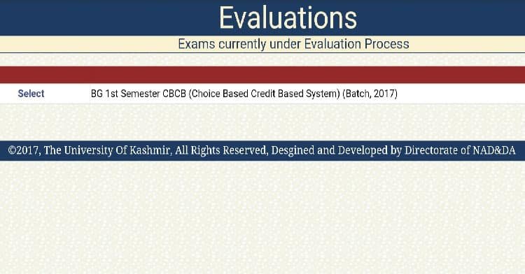 Ku Declares Evaluation Status Of Bg 1st Semester Cbcs Batch 2017